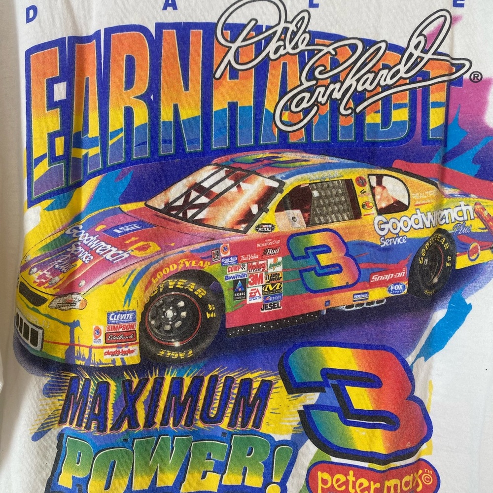 Rare Vintage Dale Earnhardt Rainbow Club Shirt T-Shir… - Gem